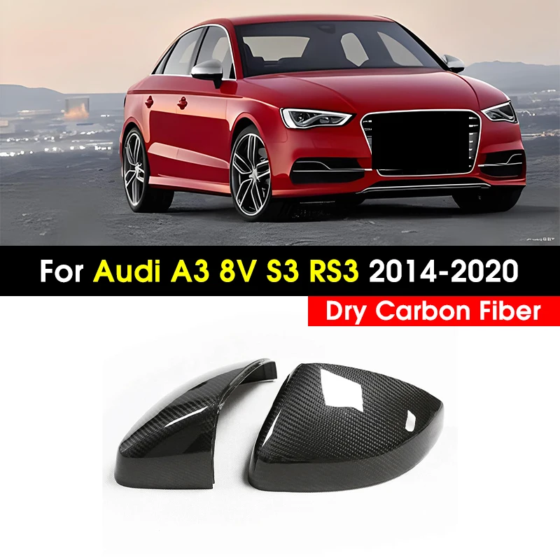 Real-Dry-Carbon-Fiber-Car-Rearview-Mirror-Cover-Replacement-OEM-Style ...