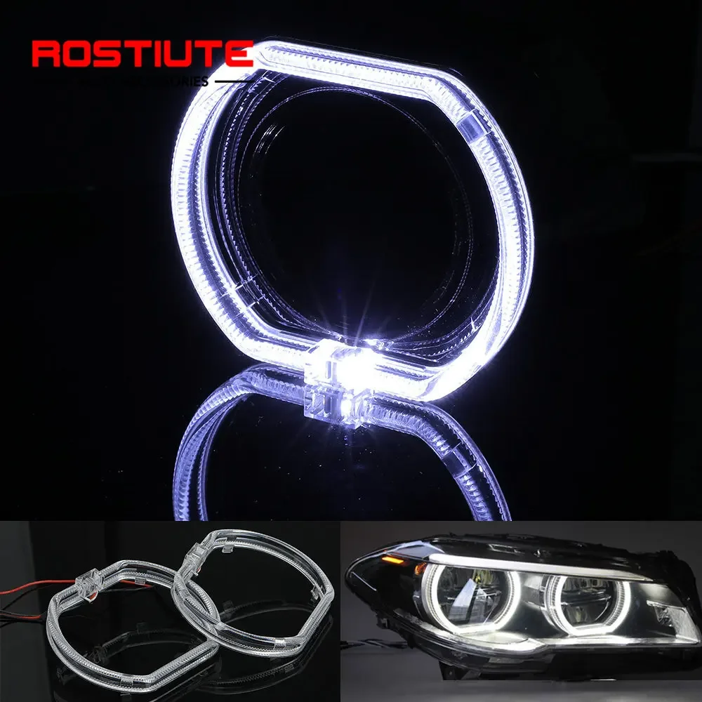 1-Pair-76MM-120MM-LED-Angel-Eyes-Square-Bulbs-Halo-Ring-Angel-Eyes-Car ...