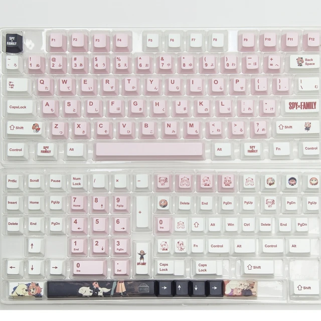 140 Keys Japanese Anime Anya Keycaps Dye Sublimation Cherry Profile ...