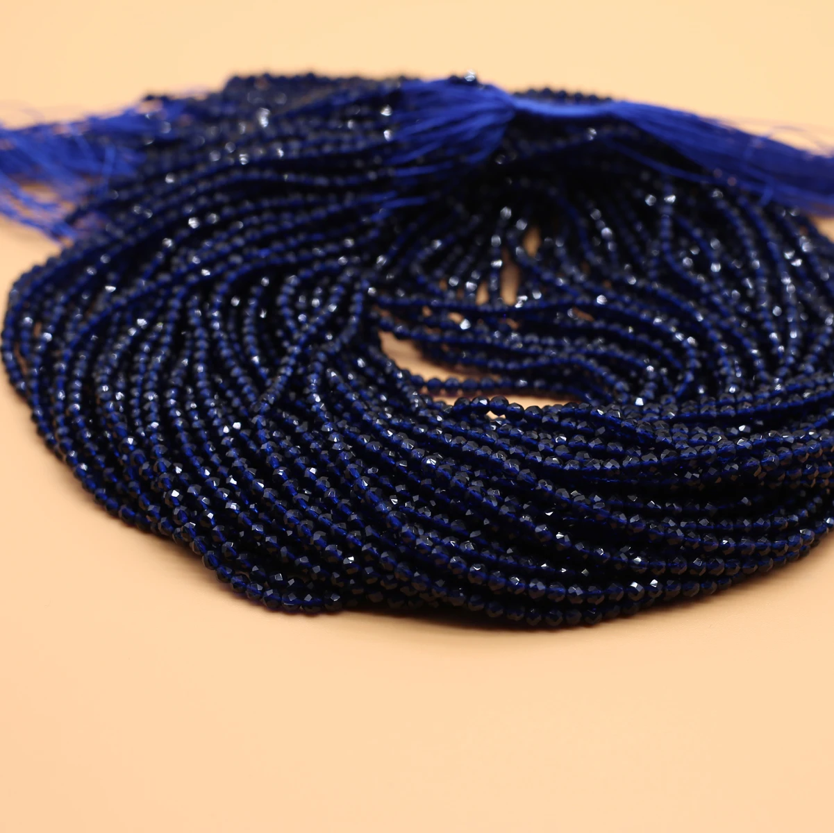 Natural Faceted Stone Beads Section Dark Blue Spinels Stone Beads for ...