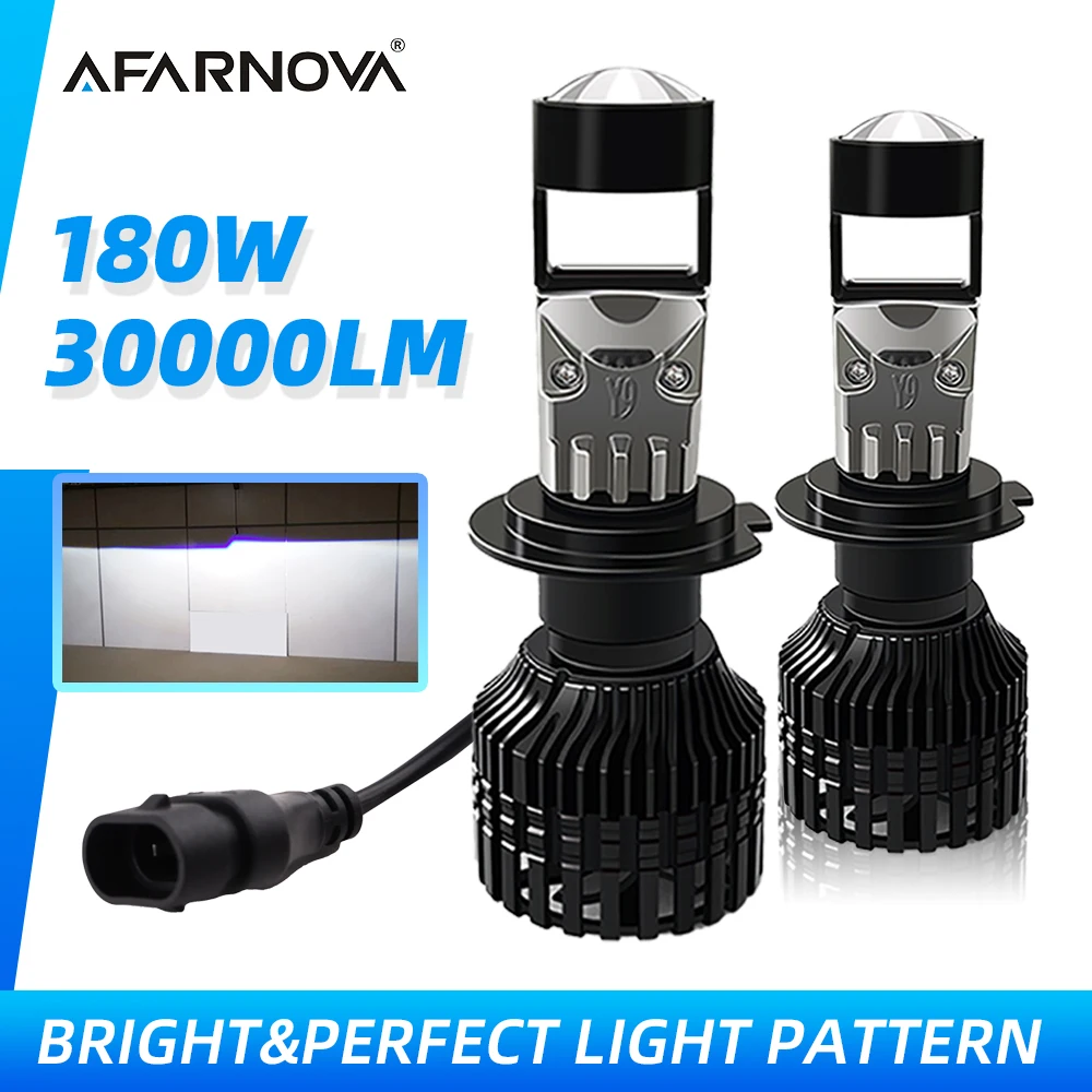 2Pc-LHD-H7-Mini-Len-LED-Car-Motorcycle-Headlight-Projector-Bulb-180W ...