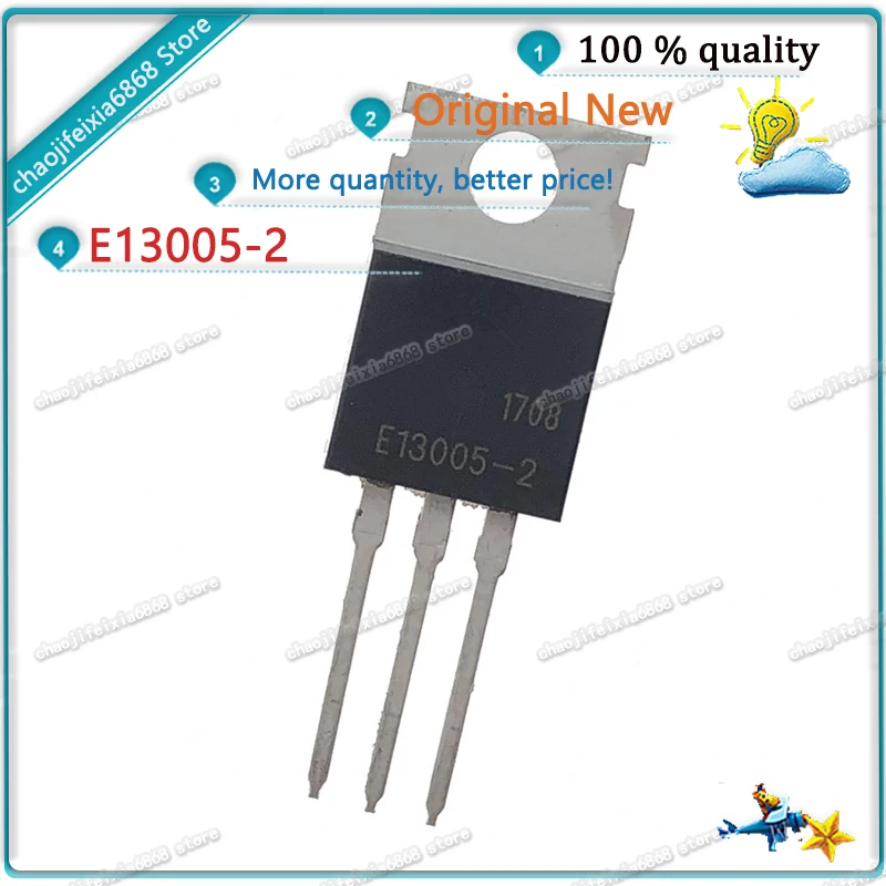 10PCS-lot-E13005-2-TO-220-13005-2-MJE13005-13005-TO-220-In-line ...