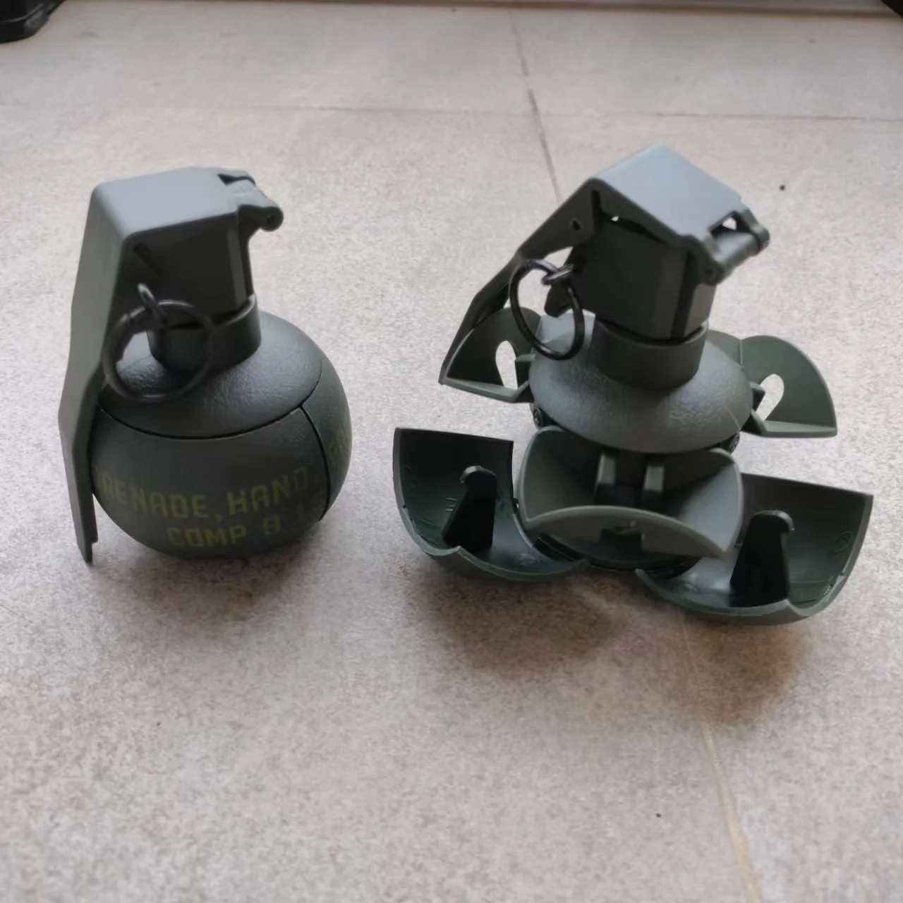 야외 스포츠 장난감 수류탄 페인트볼 액세서리, CS Jinming m26 a2 더미 수류탄 폭발 펌프, 성인 게임 M67 블랙 ...