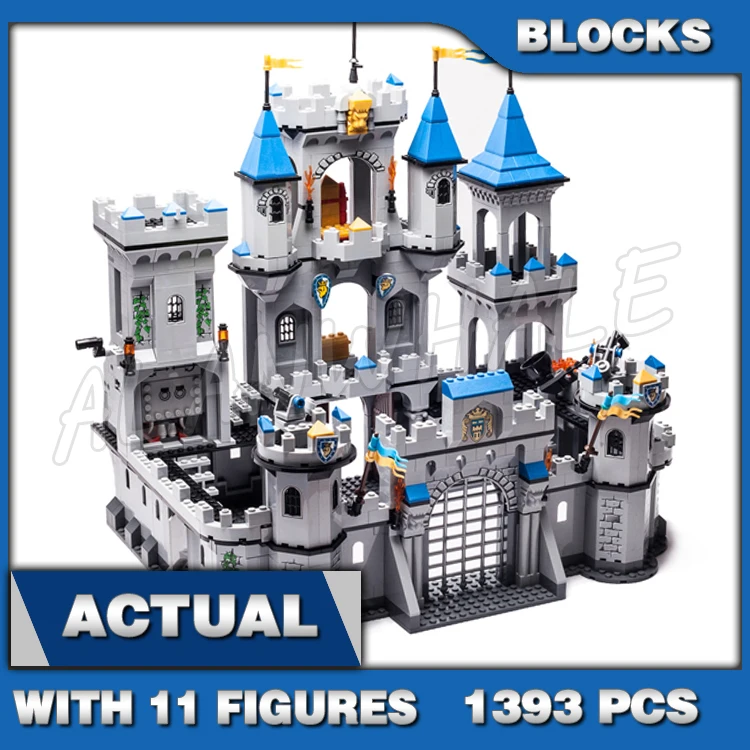 1393pcs-Lion-Knights-Castle-European-Medieval-King-Towers-Horse-Bridge ...