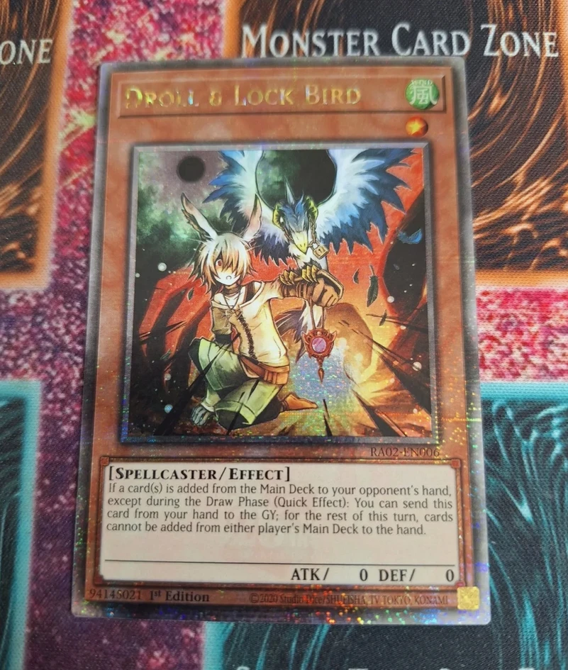 Yugioh-KONAMI-Duel-Monster-TCG-RA02-EN006-Droll-Lock-Bird-25th-Quarter ...
