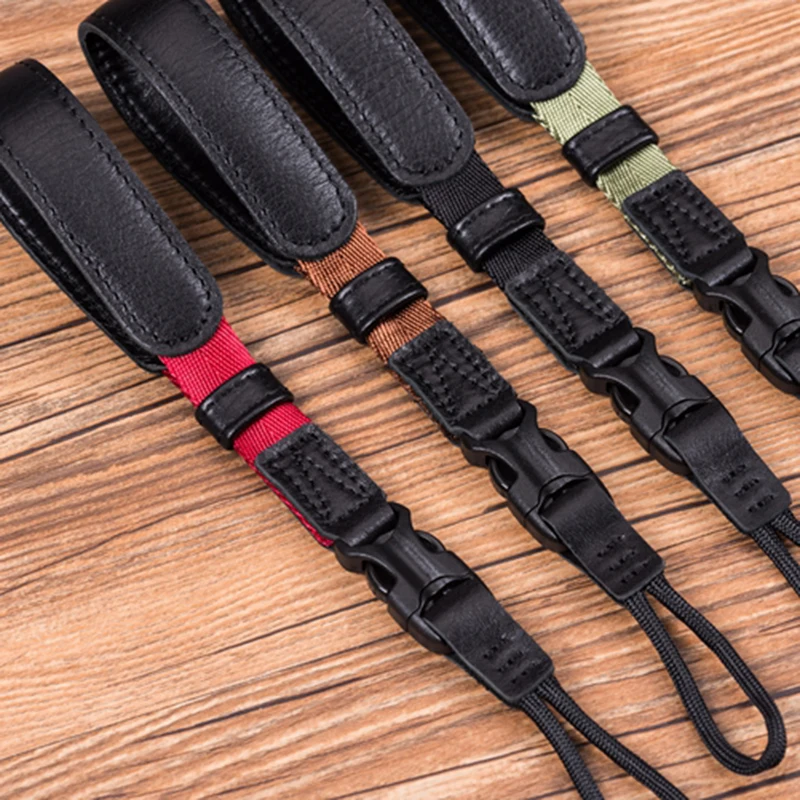 Genuine Leather Quick Release Camera Wrist Strap Lanyard for Mirrorless ...