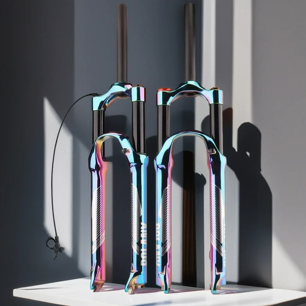 Bolany-Fahrrad-gabel-aus-Aluminium-legierung-MTB-Regenbogen-Luftdruck ...