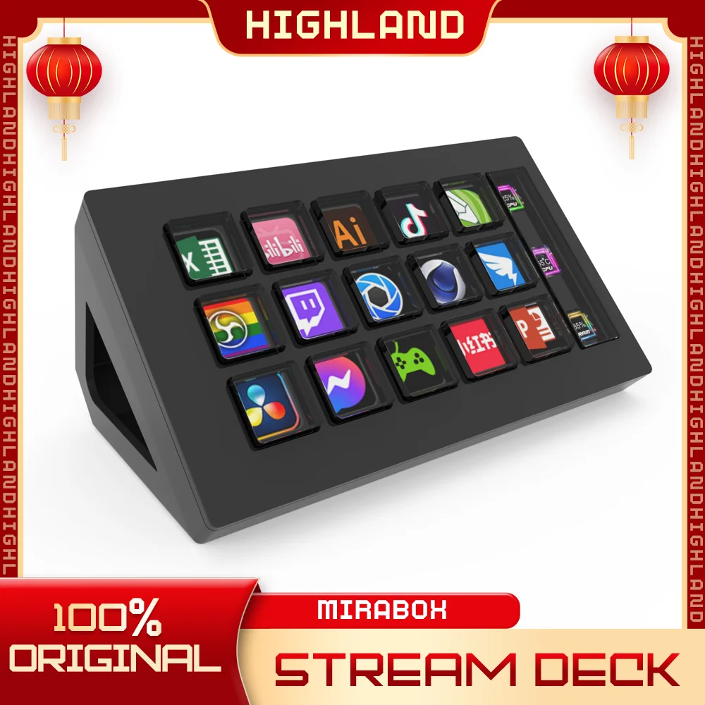 StreamDeck-Mini-Visual-Keyboard-Stream-Deck-LCD-Button-15Key-Custom-Live-Content-Creation ...