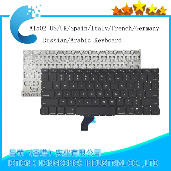 NEW-A1502-Keyboard-For-Macbook-Pro-Retina-A1502-US-UK-French-Italy ...