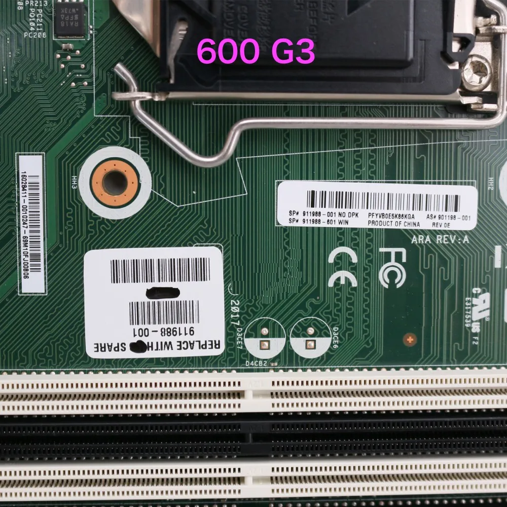 HP 600 G3 SFF Desktop Motherboard 911988-001 901198-001 LGA1151 DDR4 ...
