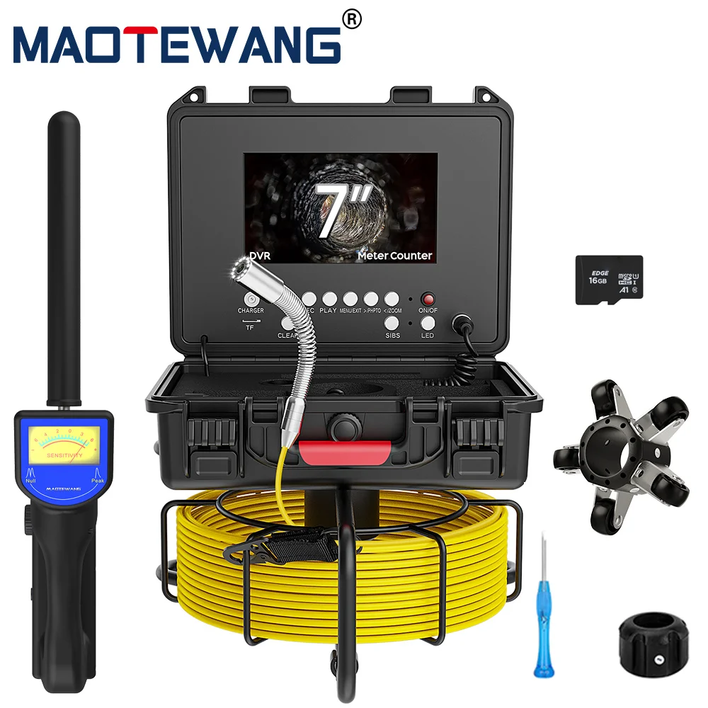 Sewer-Pipe-Inspection-Camera-7-Screen-and-Self-Leveling-512HZ-Locator ...