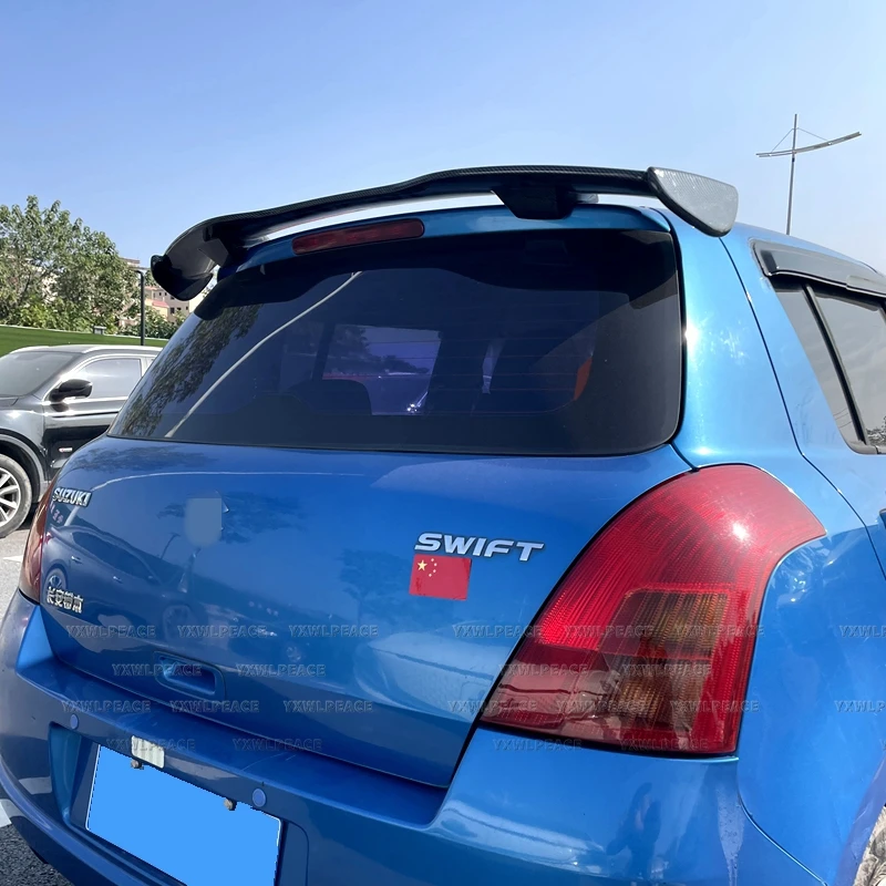 For Suzuki Swift Spoiler 2008-2015 ABS Plastic Unpainted Color Rear ...