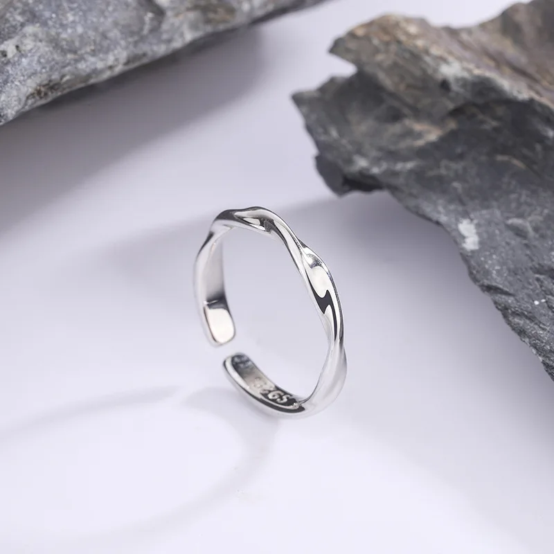 Fashion-925-Sterling-Silver-Simple-Twisted-Wire-Woman-Rings-Wedding ...