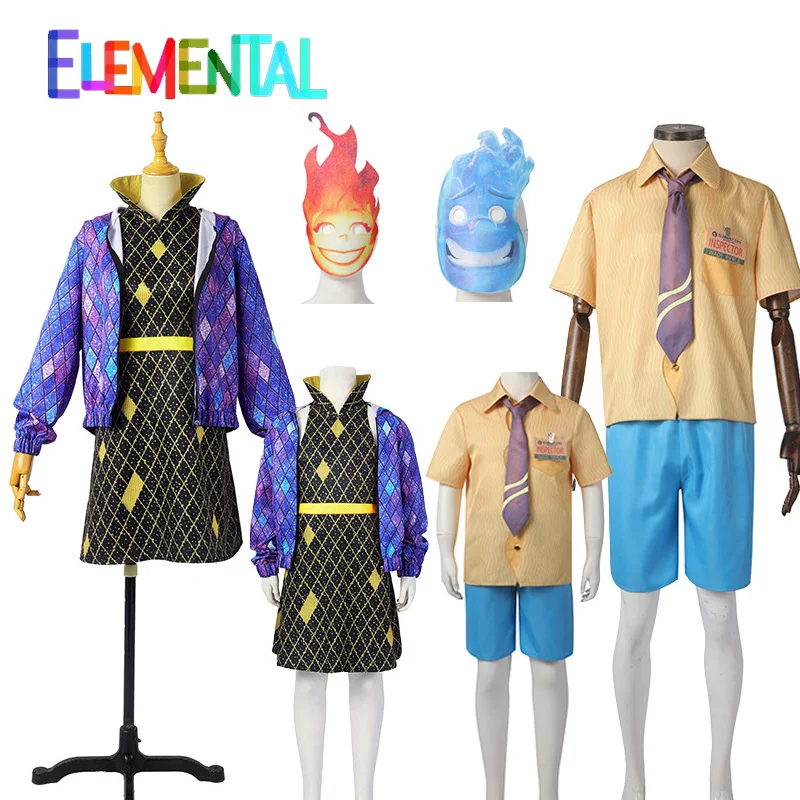 Disney-Anime-Elemental-Cosplay-Elemental-Amber-Wade-Costume-for-Kids ...