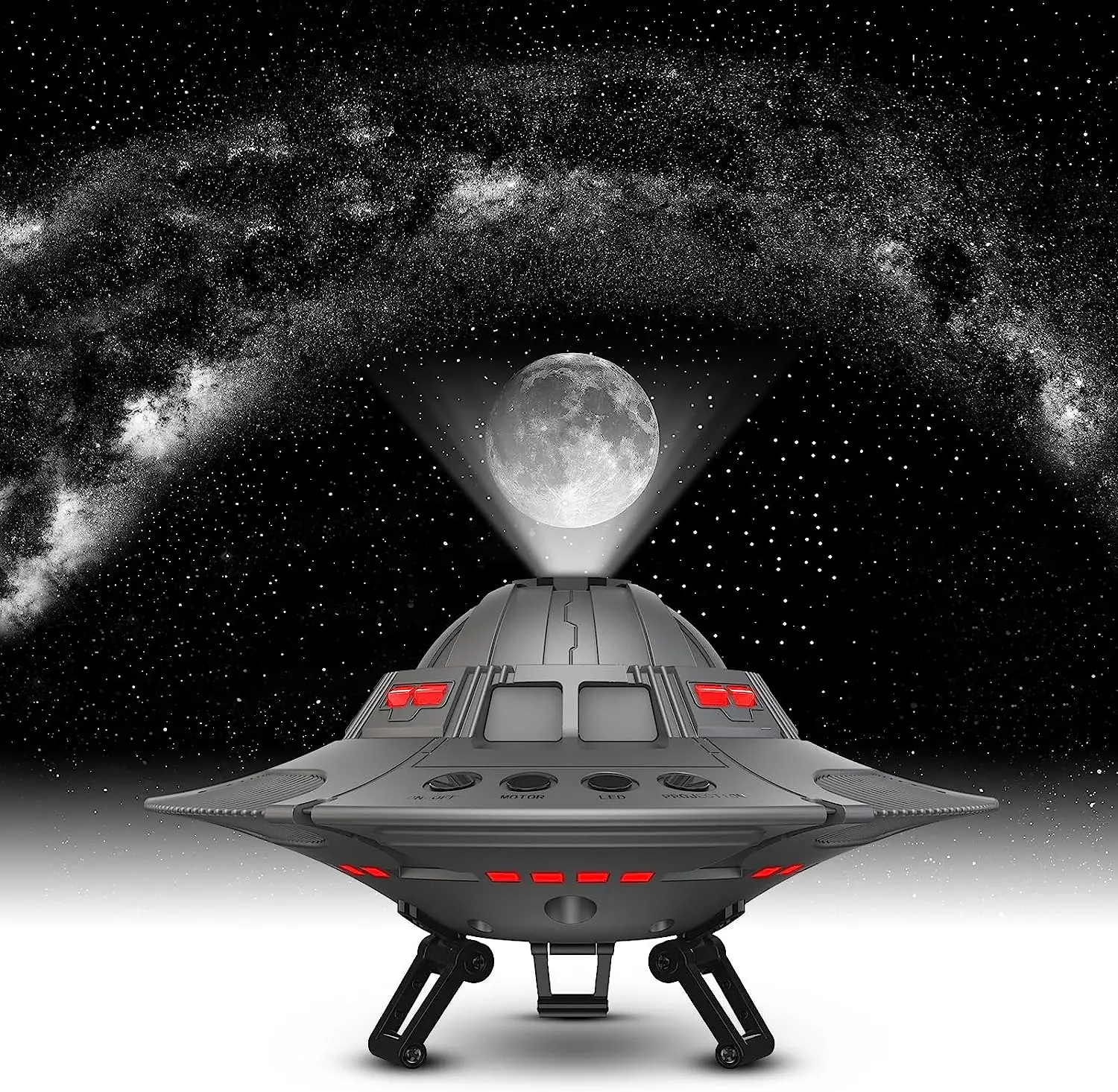 NOVO-UFO-Galaxy-Starry-Projector-Night-Light-360-Girar-Planet-rio-Star ...