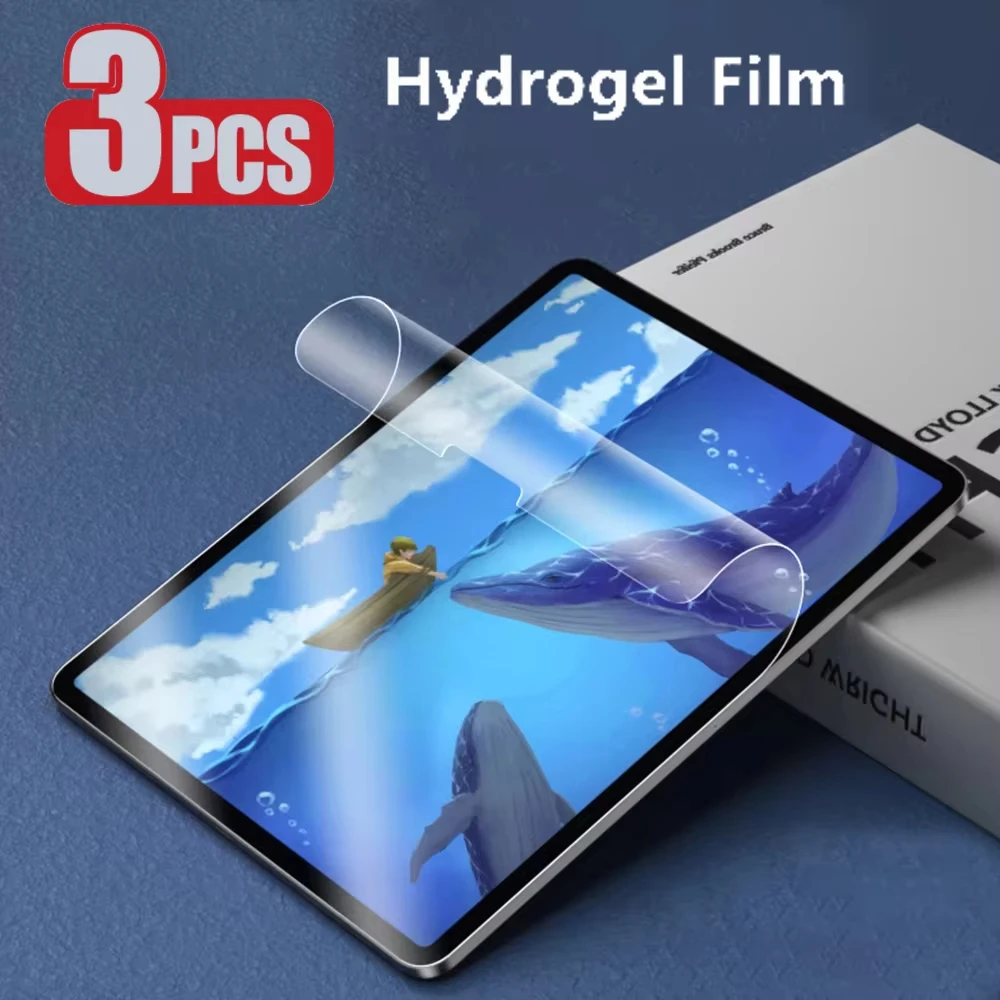 3PCS Hydrogel Film For iPad Pro 11 12.9 Air 4 5 13 2024 Screen ...
