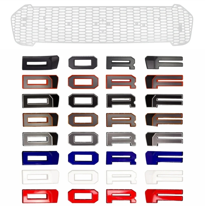 4-Letters-for-Modified-Grills-Aftermarket-Mesh-Grille-For-FORD-RANGER ...
