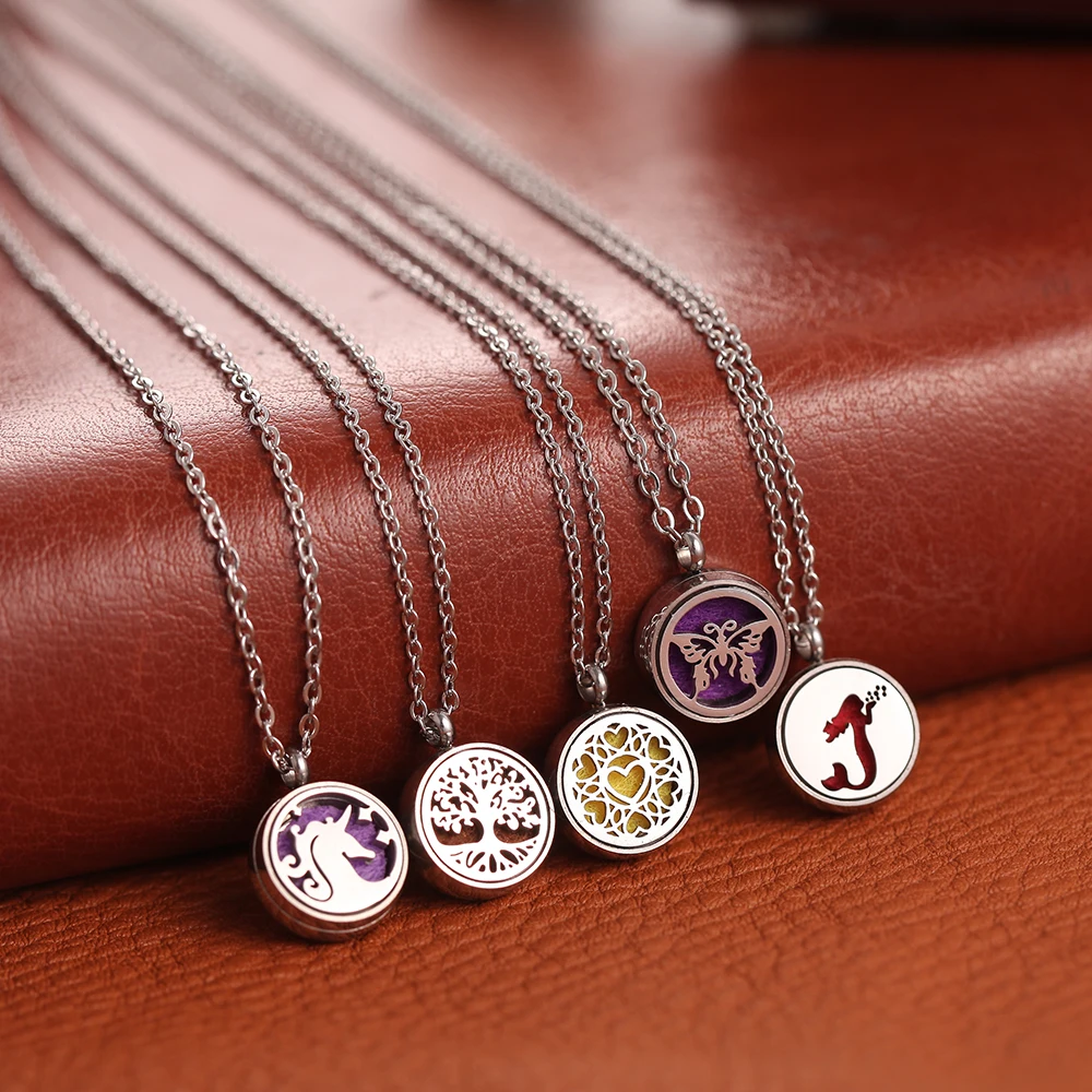 Collar-difusor-de-aceite-esencial-de-acero-inoxidable-joyer-a-de ...