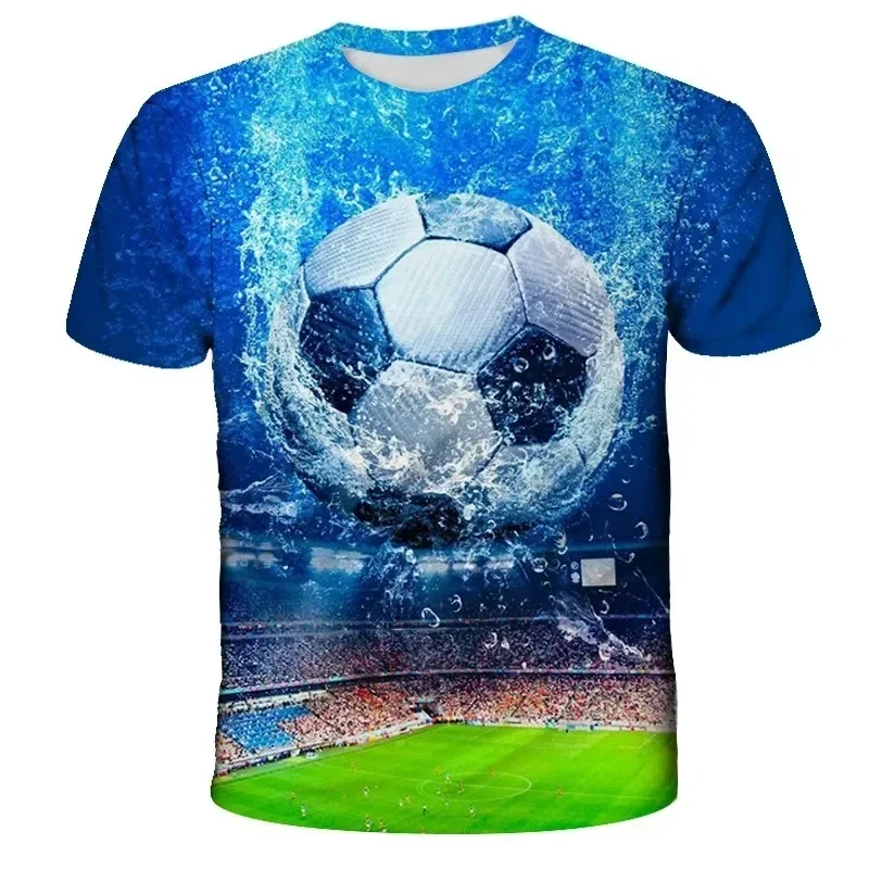 Fashion-Football-Flame-3D-Print-Kids-T-shirt-Summer-Men-s-T-shirt-Women ...