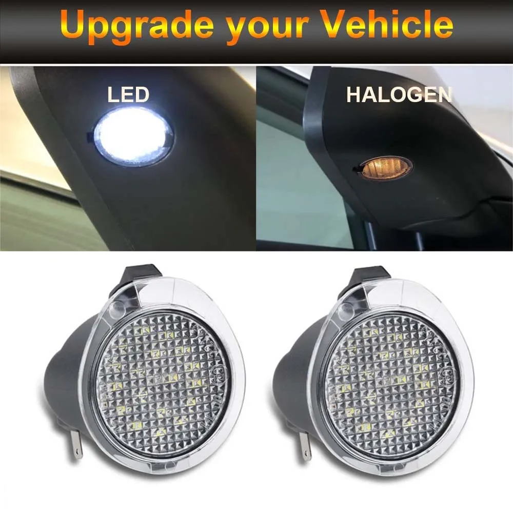 1pair-White-LED-Side-Under-Mirror-Puddle-Light-For-Toyota-Toyota-Tundra ...