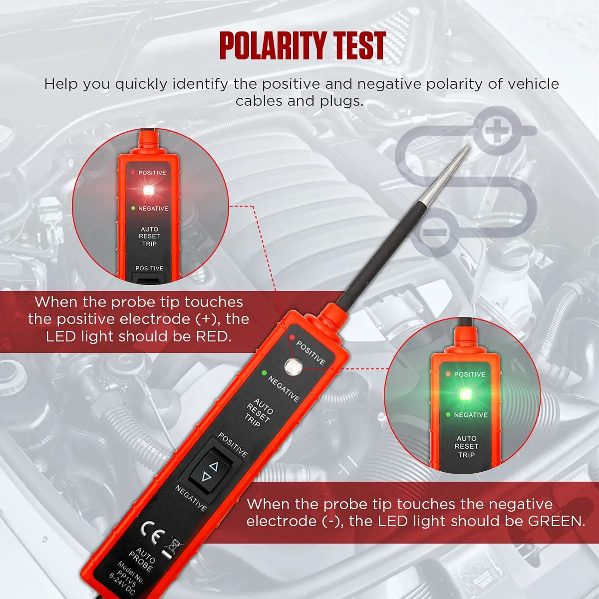 6-24V DC Car Electric Circuit Tester Automotive Multi-function Drive ...