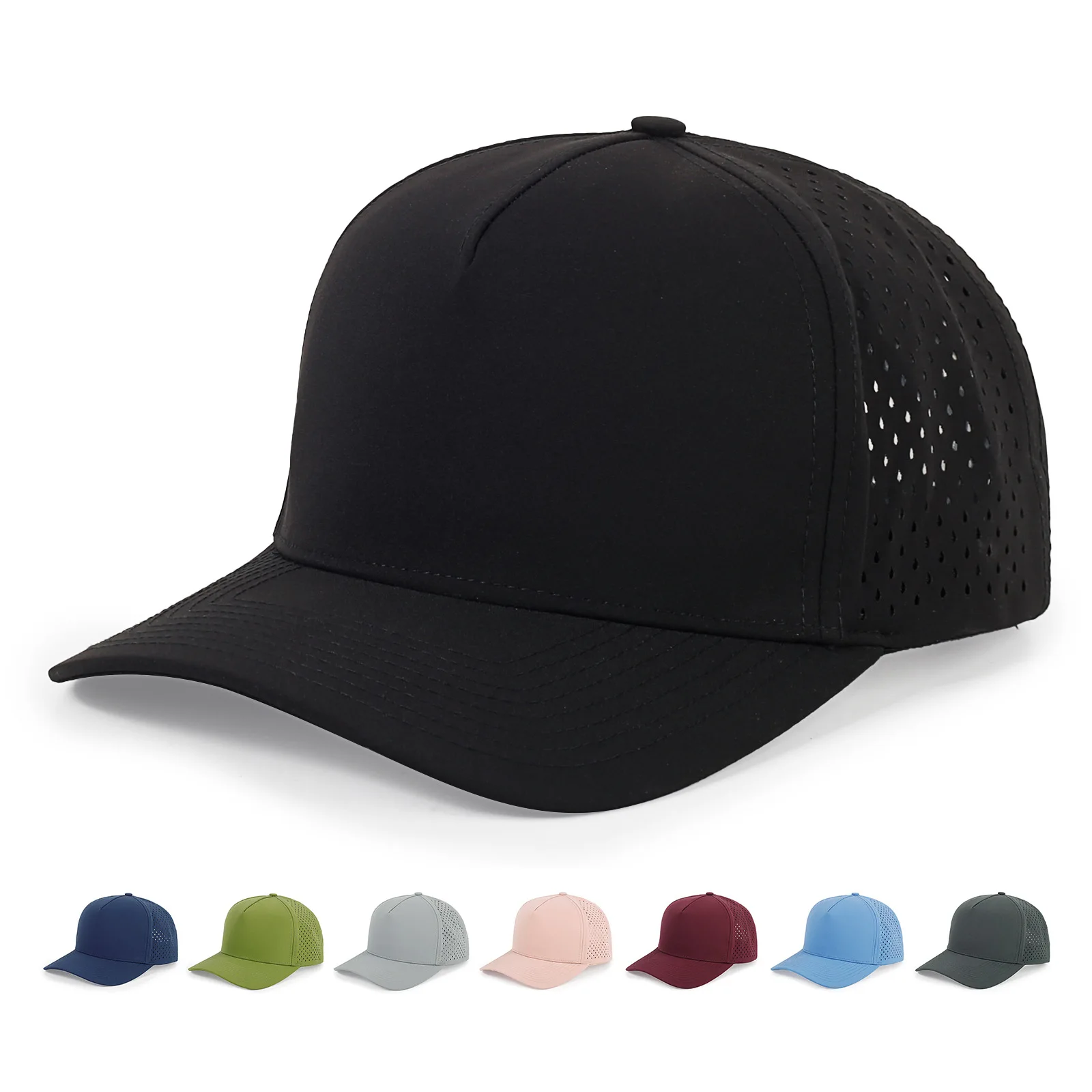 Solid Color Blank Sport Caps For Men Dad Hats Women Breathable Mesh Sun ...