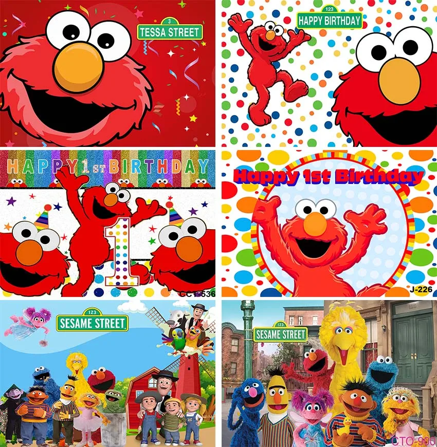 Baby Sesame Street 1st Birthday Invitations