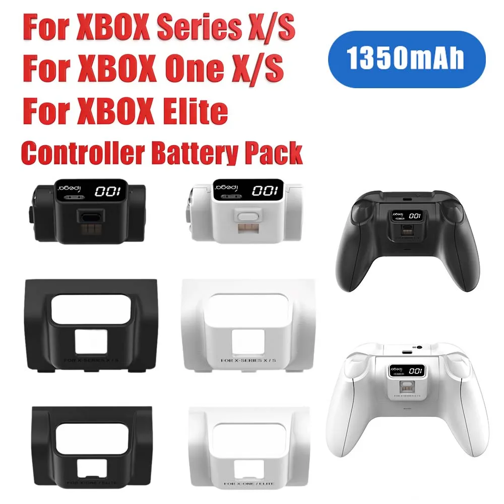For Xbox Series X/S/One/Elite 1350mAh Wireless Controller Lithium ...