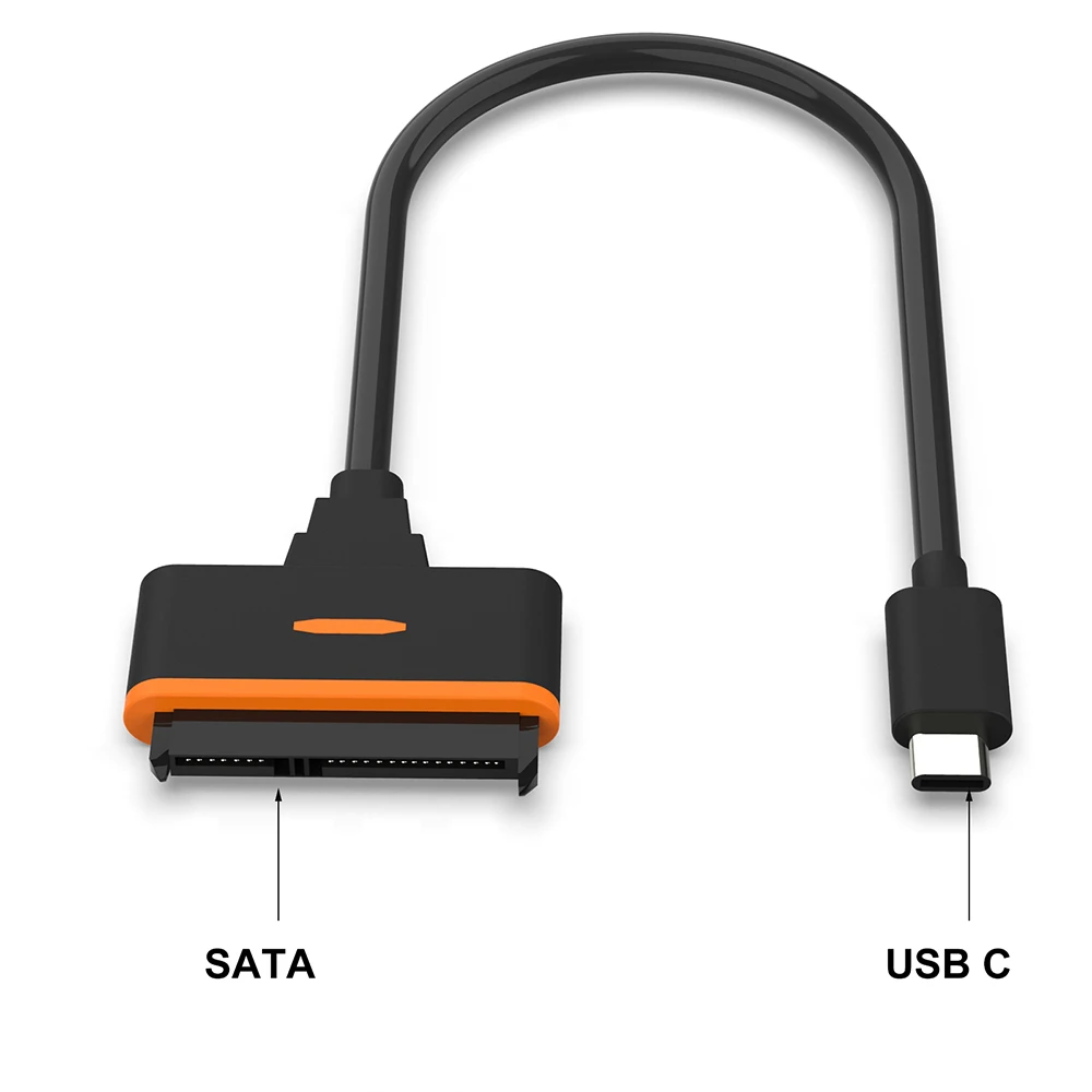 SATA to USB C Cable, USB 3.1 Type-C to 2.5” SATA III Hard Driver ...