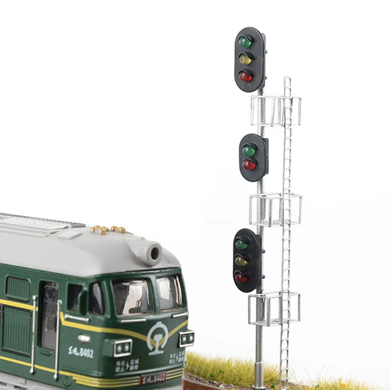 1-87-Model-Train-Traffic-Light-Crosswalk-Signal-Lights-Road-Sign-3V-12V ...