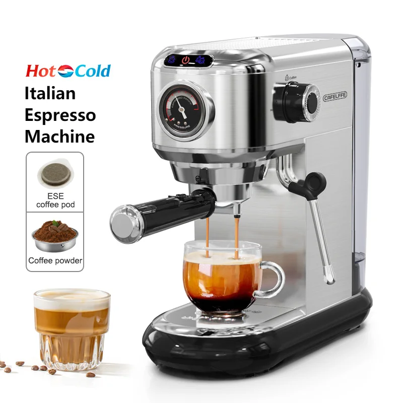 220V-1450W-1100ML-19Bar-Italian-Espresso-Machine-Small-Semi-automatic ...