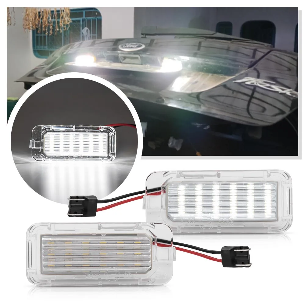 2PCS-LED-License-Number-Plate-Light-For-Ford-MK2-MK3-MK4-MK5-MK6-Focus ...