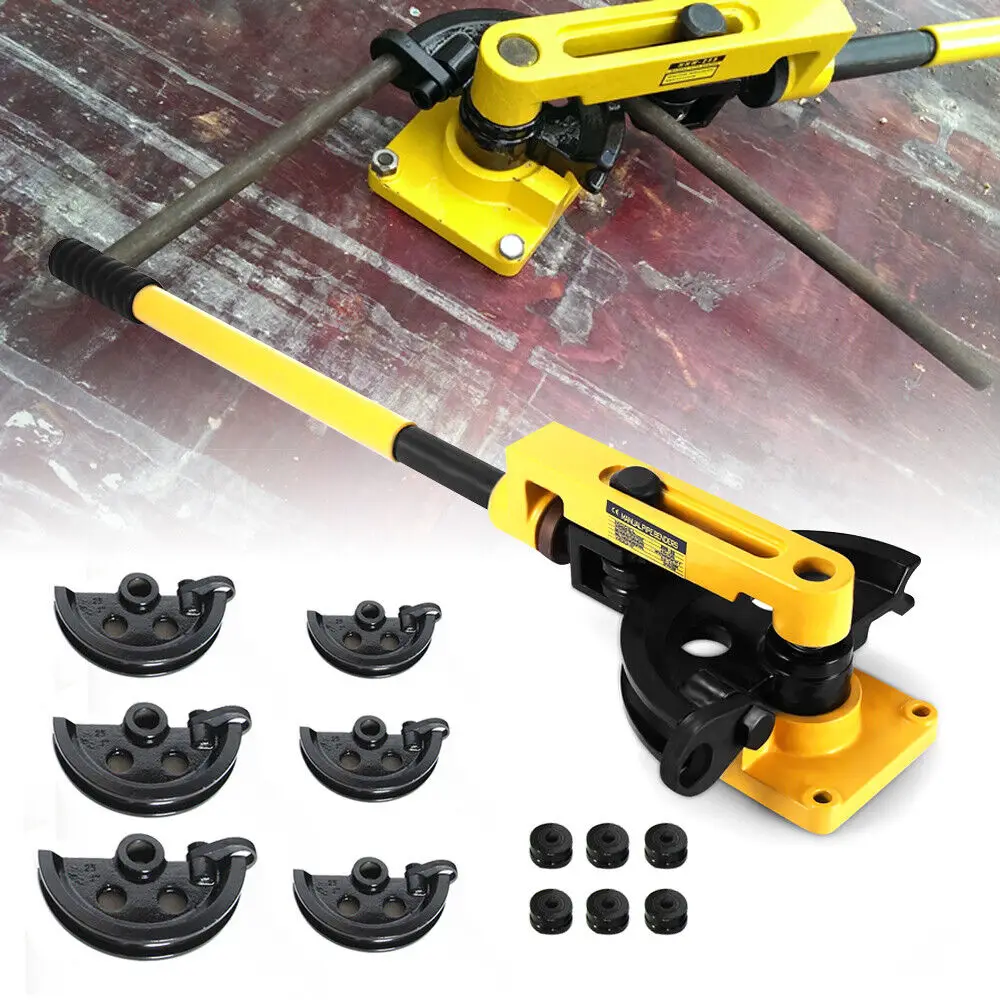 TOP-Manual-Heavy-Duty-Pipe-Bender-Tube-Bending-Machine-10-25mm-w-Dies ...