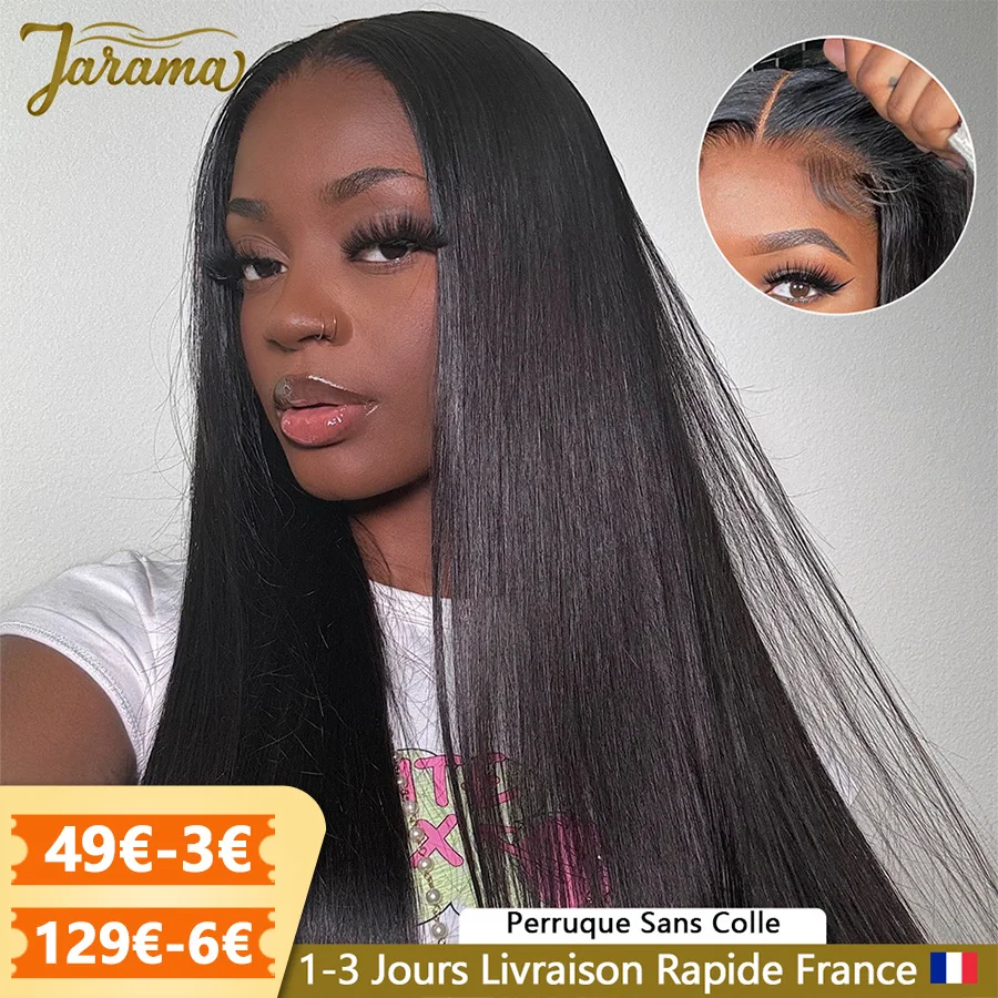 20-22-24-Pouces-Perruque-Cheveux-Humain-Sans-Colle-Lisse-Perruque-Sans ...