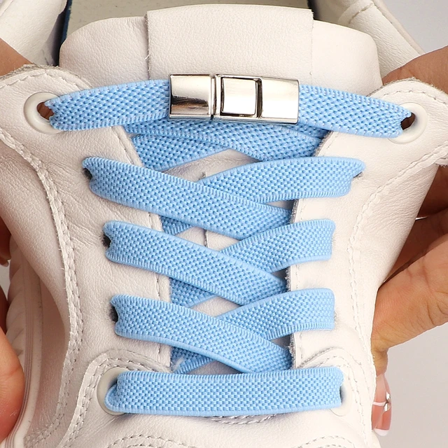 Blue Shoe Lace Pattern