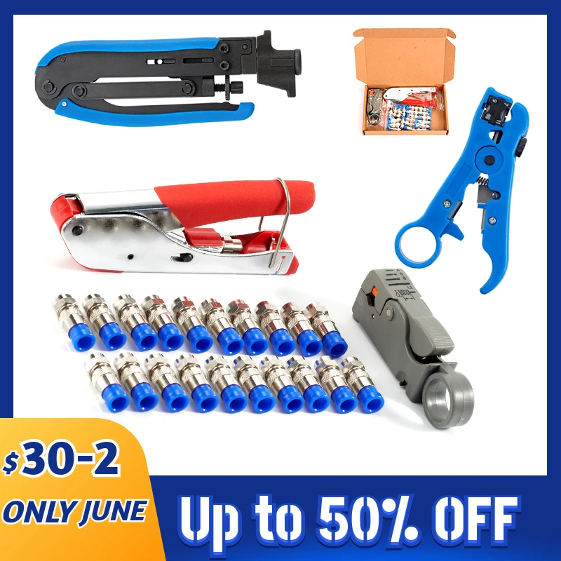 New Multitool Wire Stripping Squeezing Pliers Coaxial Cable Cold Press ...