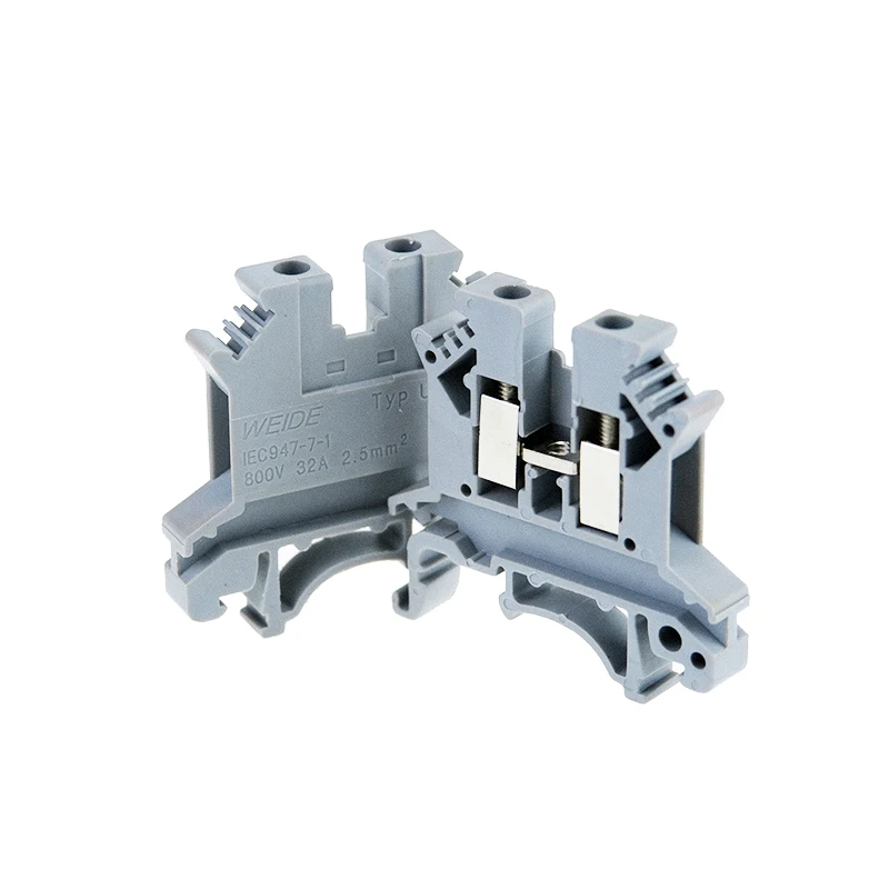 Din Rail Terminal Block UK-2.5B Wire Electrical Conductor Universal ...