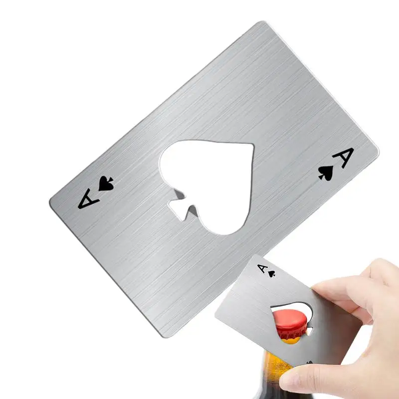 Poker-Card-Bottle-Opener-Ace-Of-Spades-Bottle-Opener-Stainless-Steel ...