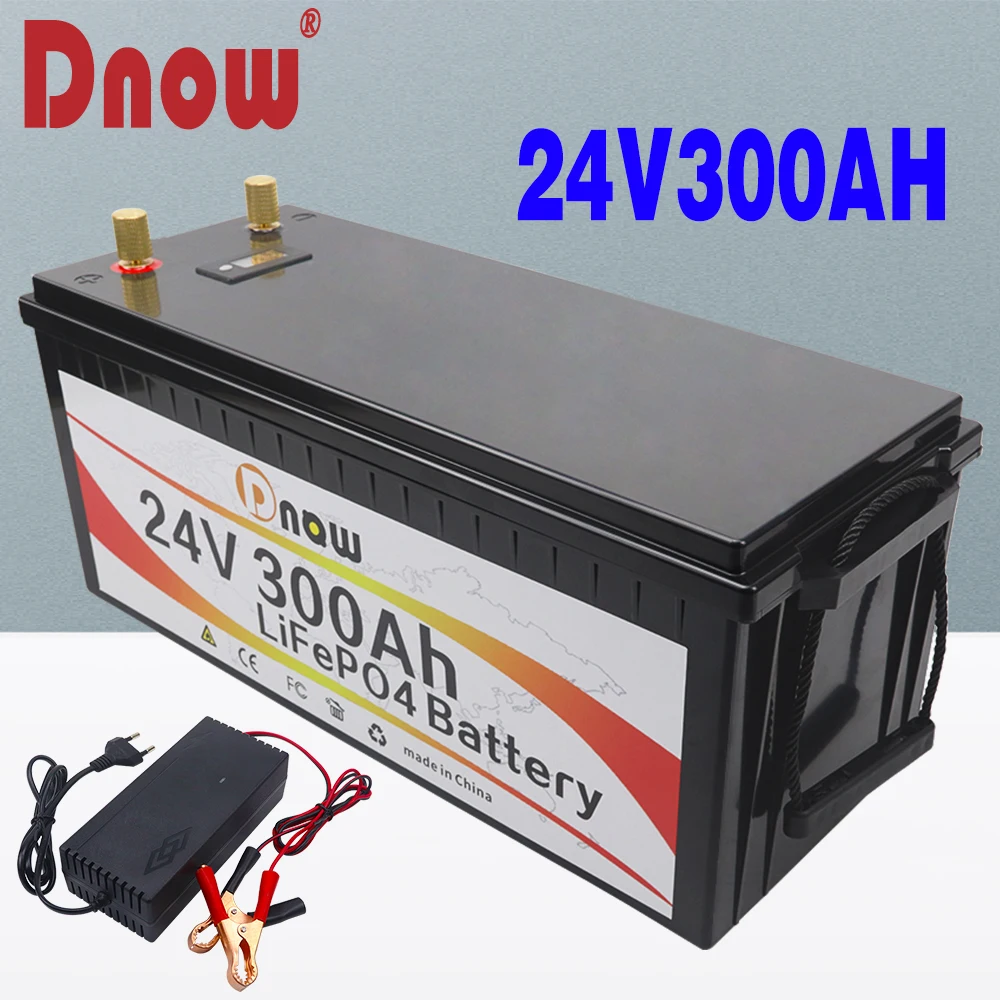 12V 24V 400Ah 300AH 200AH 100AH LiFePO4 리튬 철 인산염 배터리 내장 BMS 6000 사이클 RV 캠핑 골프 카트 태양광, 태양광 인산 철 ...