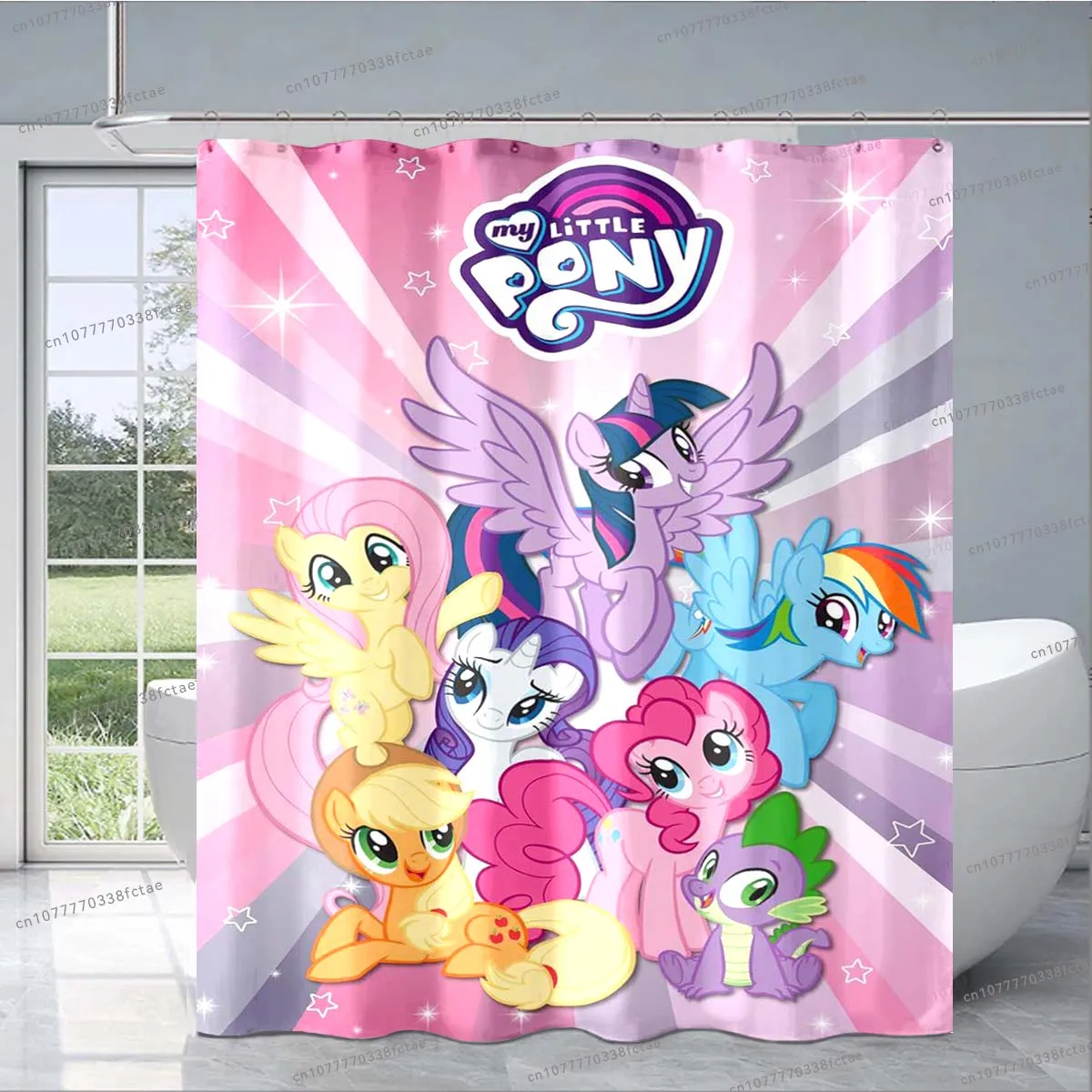 My-Little-Pony-Cortina-de-chuveiro-dos-desenhos-animados-para-crian-as ...