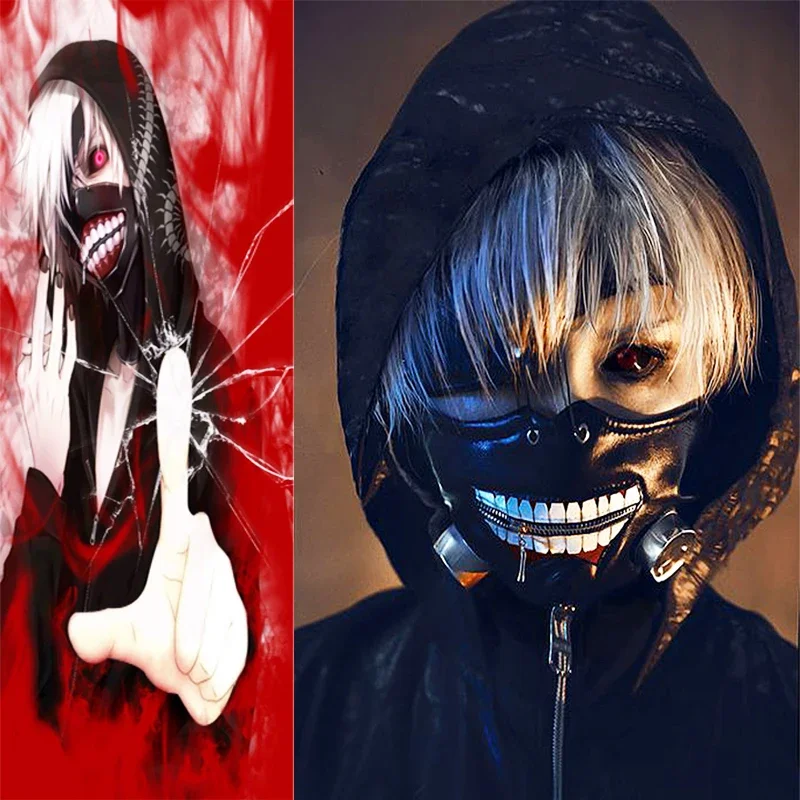 Anime-Tokyo-Ghoul-Kaneki-Ken-Cosplay-Masks-Adjustable-Leather-Mask ...