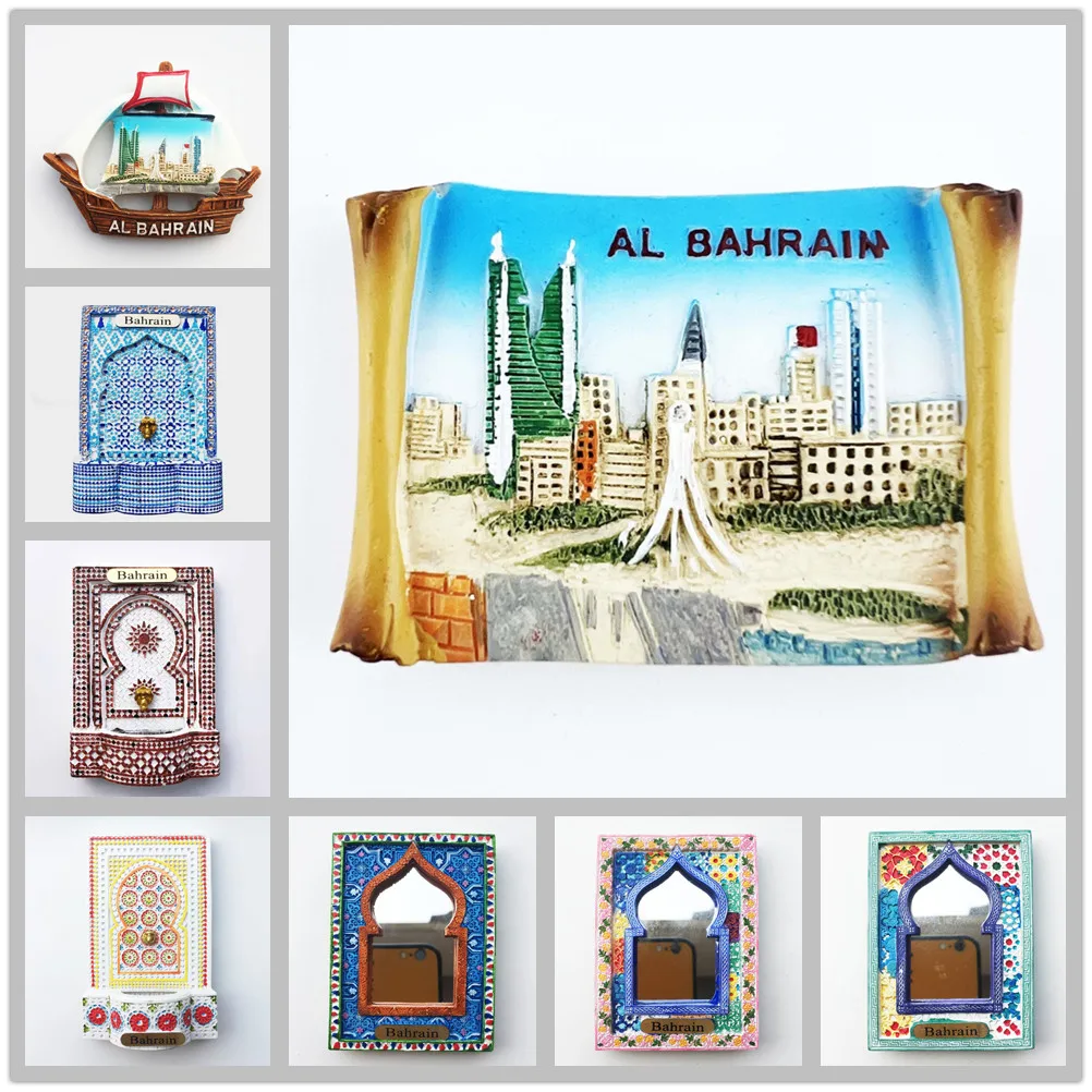 Bahrain 3D Fridge Magnets Tourist Souvenirs Crafts Refrigerator magnet ...