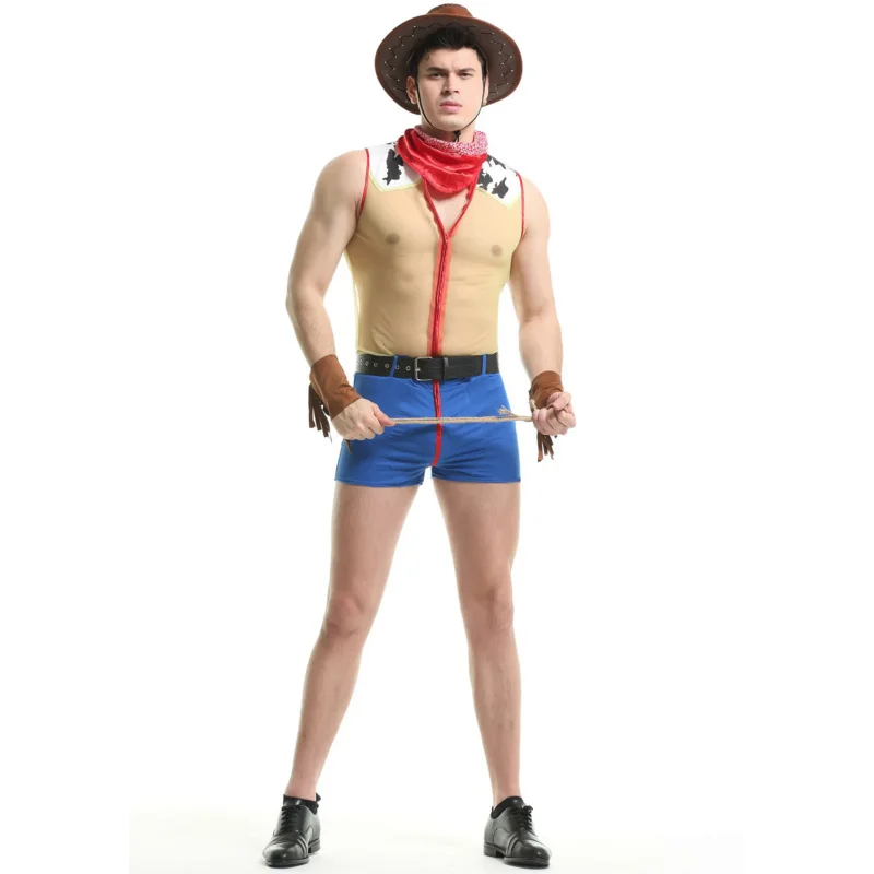 Sexy-Men-Mesh-Western-Cowboy-Cosplay-Sissy-Lingerie-Set-Gay-Bar-Dance ...