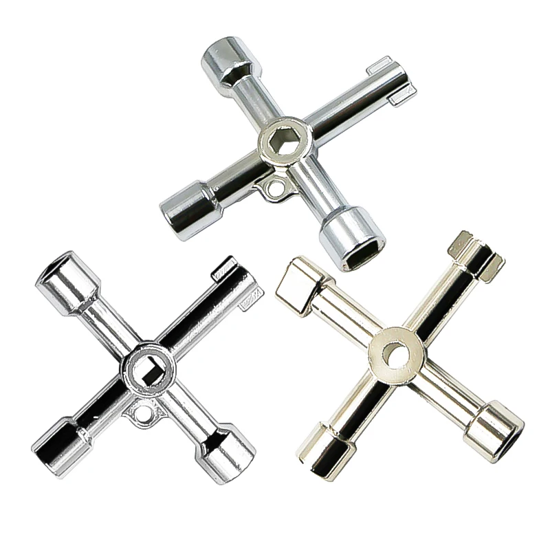1pc-Portable-4-in-1-Key-Wrench-Alloy-Triangle-Round-Square-Head-Socket ...