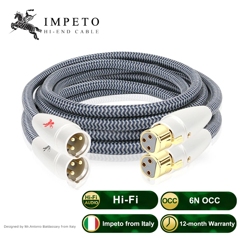 IMPETO XLR Microphone Cables Single Crystal Copper Conductor, 3 Pin ...