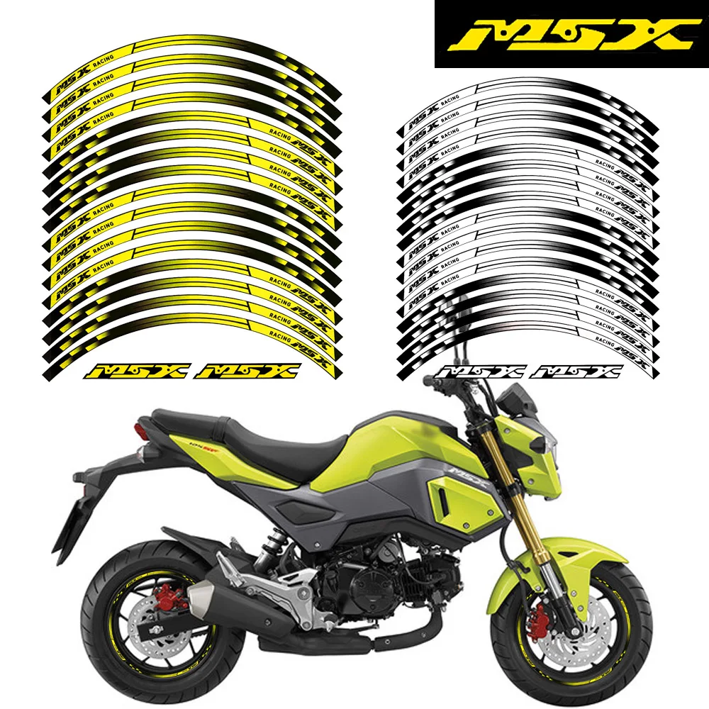 For-Honda-MSX-125-Grom-125-12-Motorcycle-Wheel-Rim-Stickers-Reflective ...