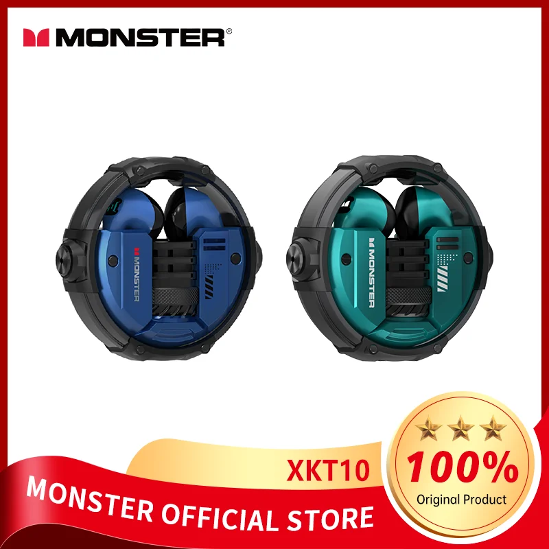 Monster-XKT10-Bluetooth-Earphones-Wireless-Headphones-Gamer-Headset ...