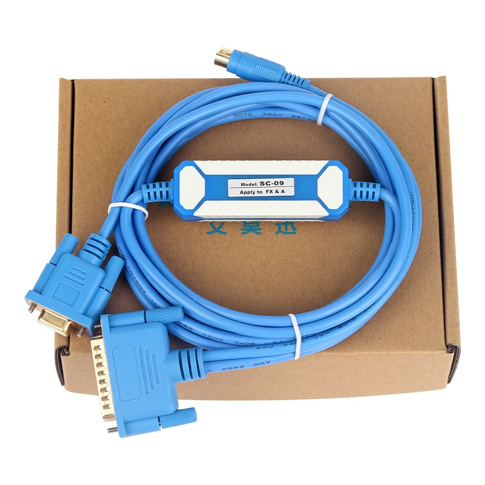 Altın Kaplama SC-09 Programlama Kablosu Mitsubishi FX ve A Serisi PLC ...