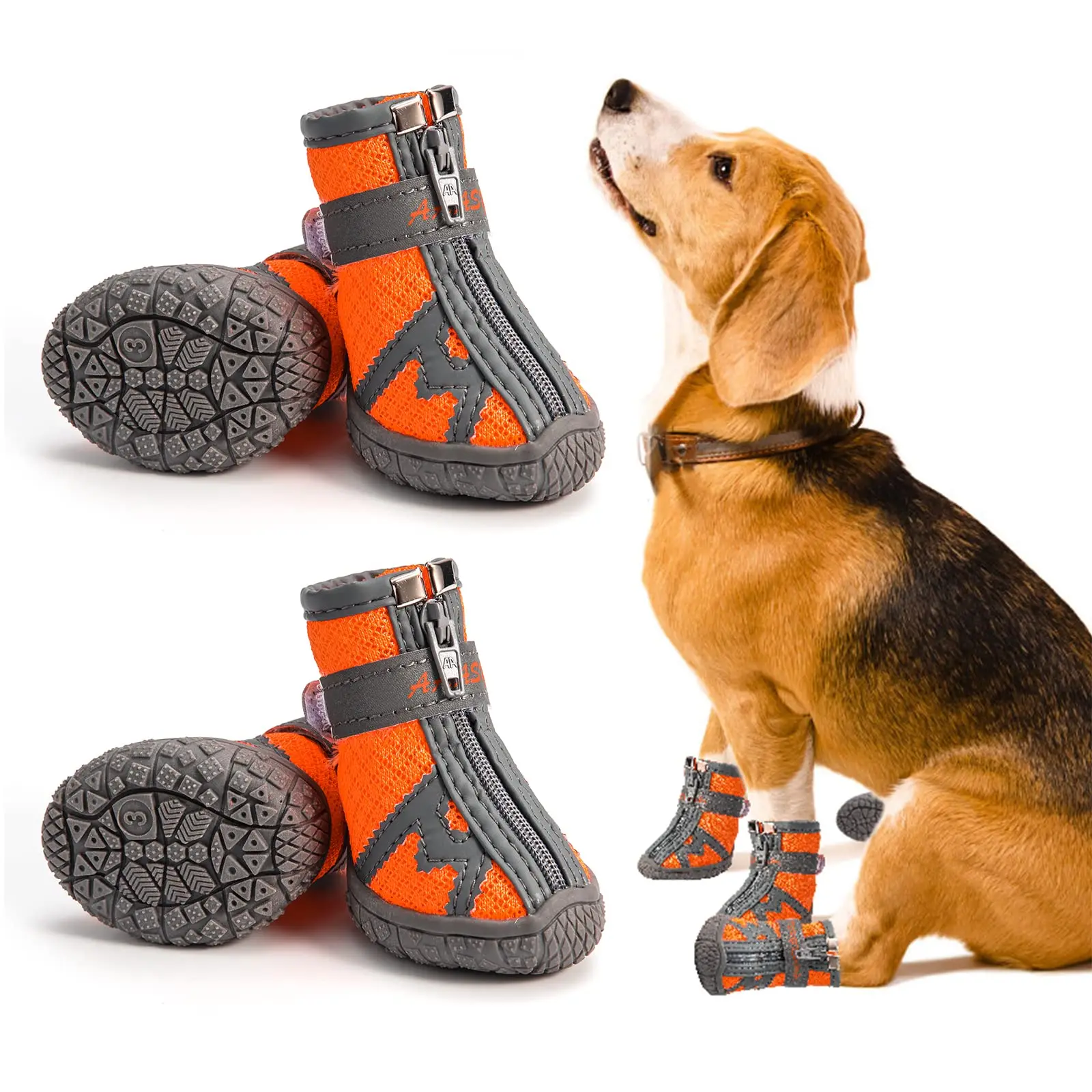 Dog-Booties-Breathable-Dog-Walking-Shoes-Dog-Boot-for-Small-Medium-Dogs ...