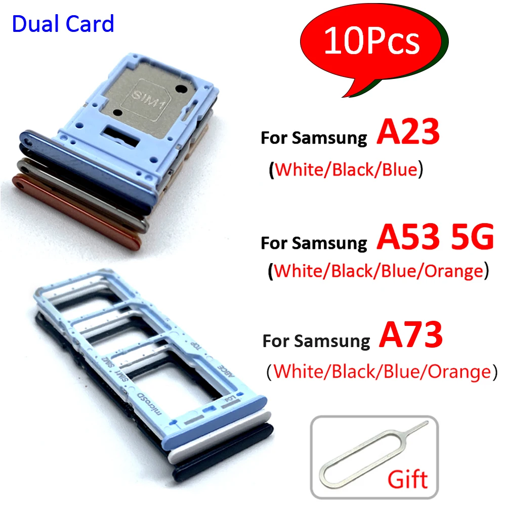 10Pcs/Lot，Original Dual Card SIM Card Chip Slot Drawer SD Card Tray ...